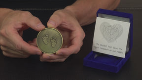 Baby Footprint Memorial Coin | Miscarriage Gifts | Infant Loss Gifts ...